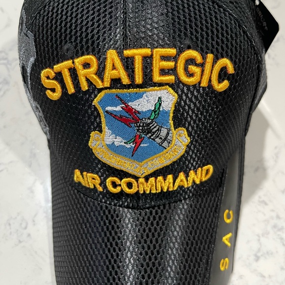 US Warriors | Accessories | Strategic Air Command Cap Black New Mesh ...